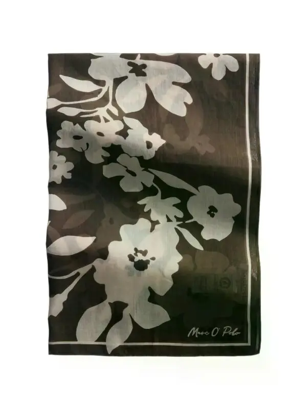 Marc O'polo Floral-print Scarf - Brown