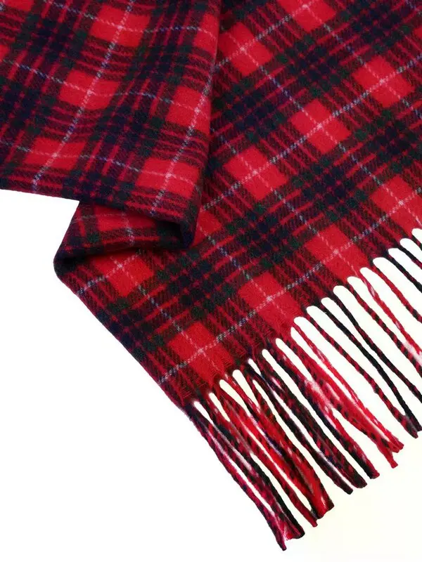 BARACUTA Fraser Tartan Scarf - Red