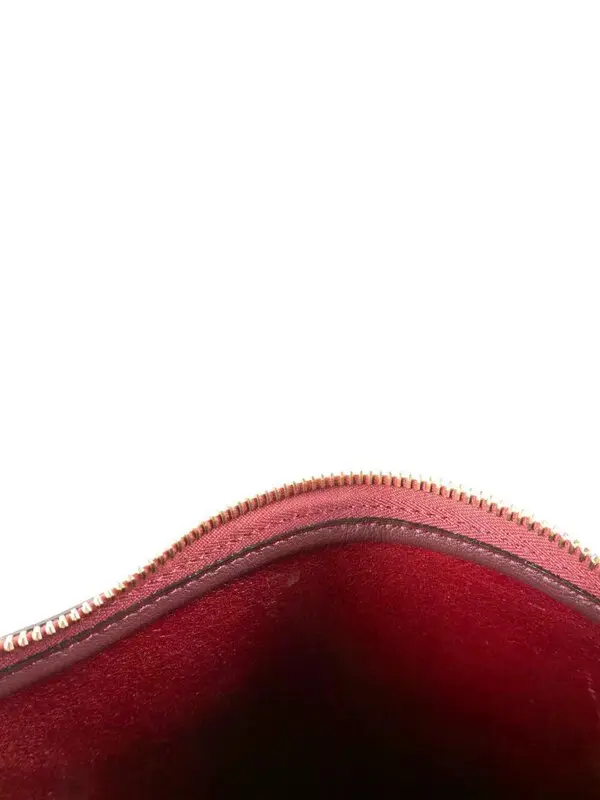 Chloé Logo-print Suede Clutch Bag