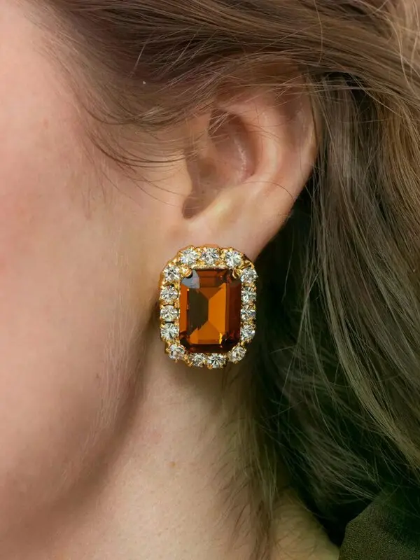 JENNIFER BEHR Diana Crystal-embellished Stud Earrings