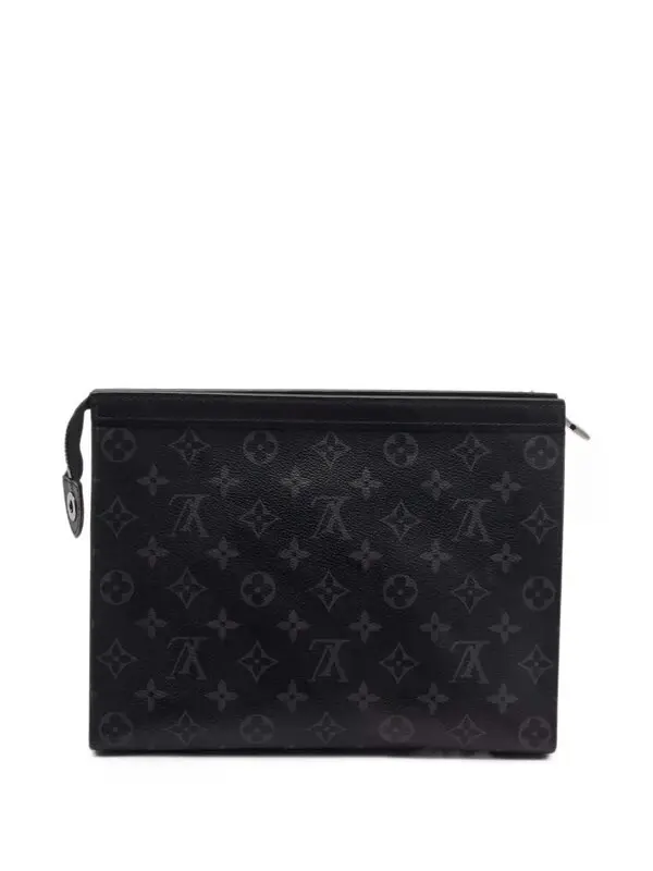 LOUIS VUITTON Mm Voyage Monogram Eclipse Clutch Bag