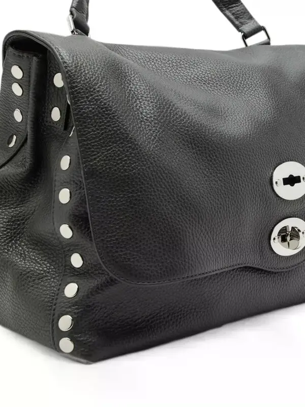 ZANELLATO Postina Stud-embellished Cross Body Bag - Black