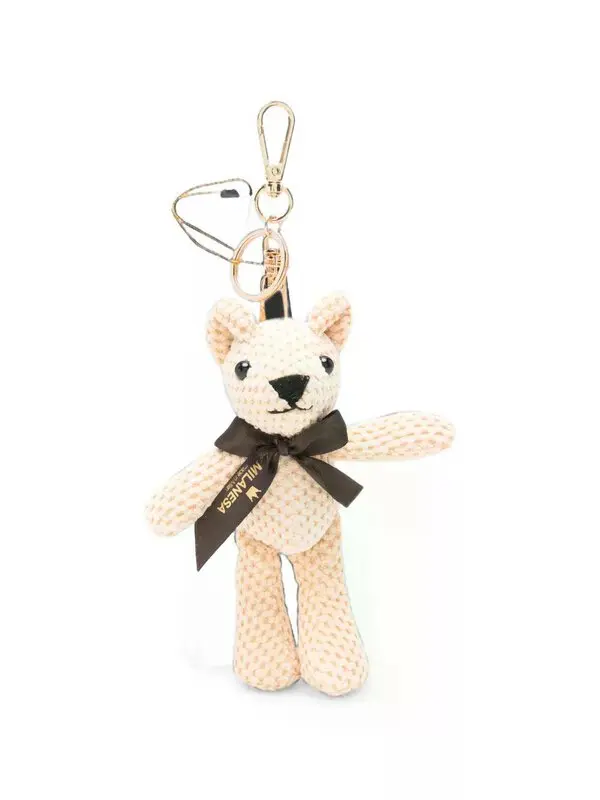 LA MILANESA Teddy-bear Bag Charm - Neutrals