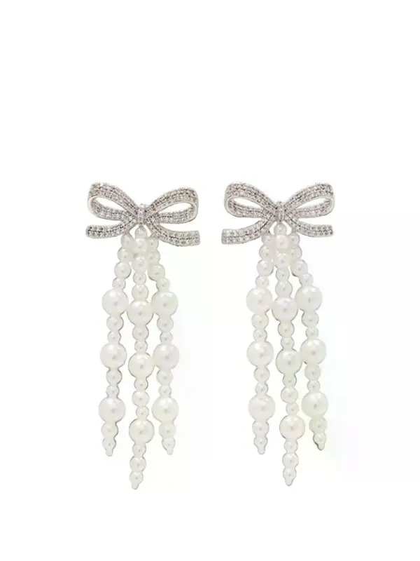 SELF-PORTRAIT Bow Waterfall Earrings
