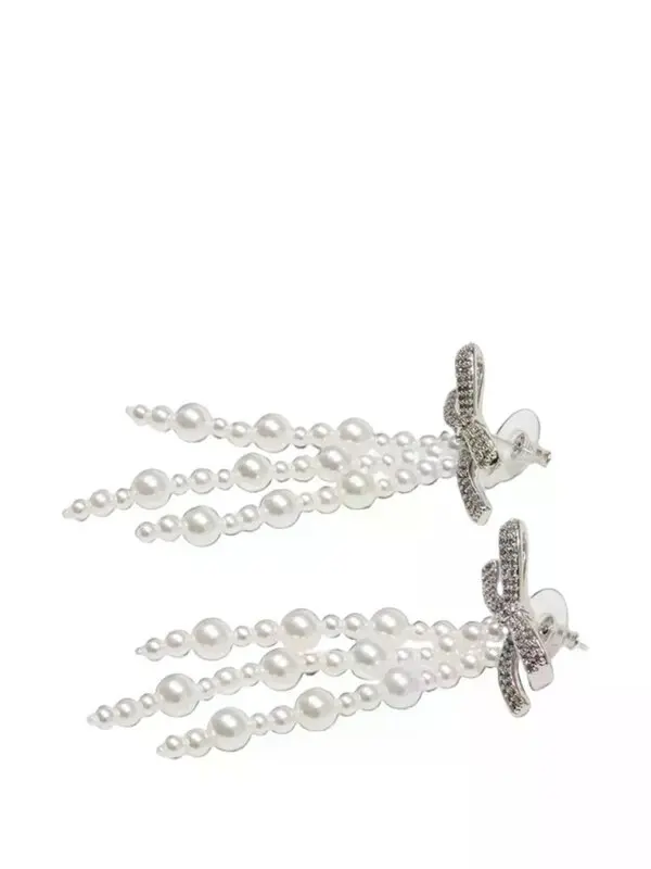SELF-PORTRAIT Bow Waterfall Earrings