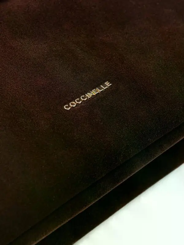 COCCINELLE Small Tiggy Braided-handle Suede Tote Bag