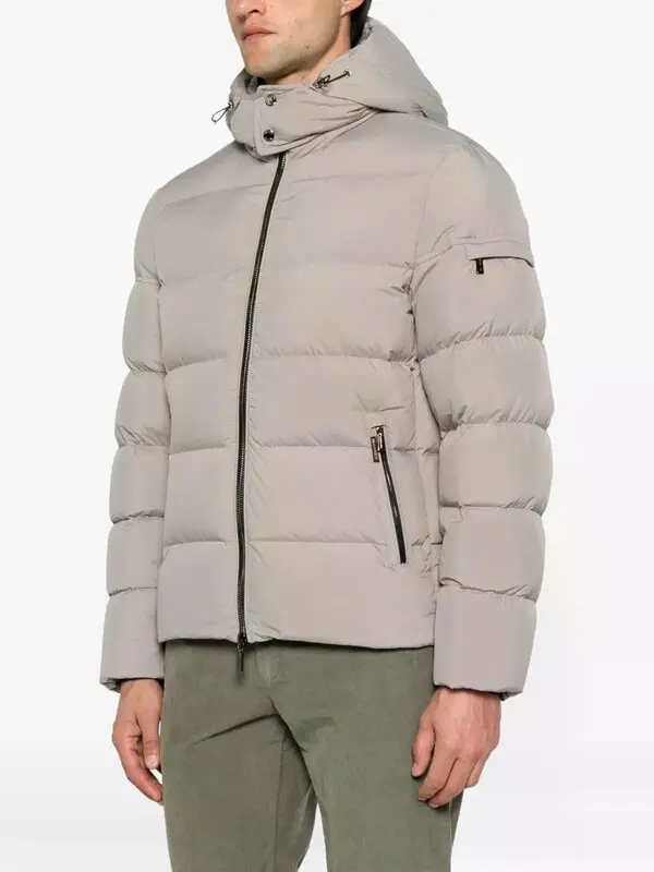 MOORER Brett Hooded Quilted Jacket