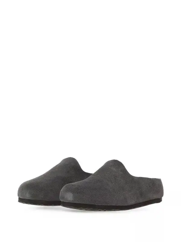 BIRKENSTOCK Amsterdam Wrapped Suede Mules - Grey