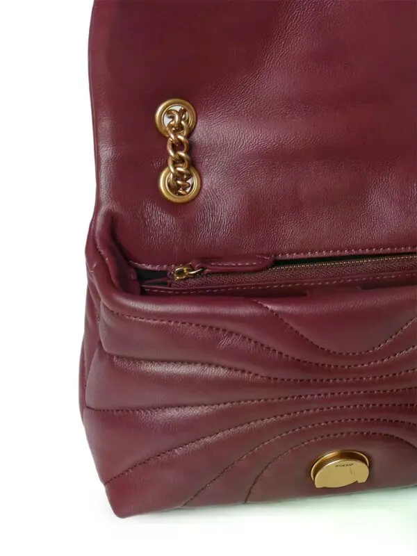 Pinko Small Love Bag Puff Chevron-quilted Crossbody Bag
