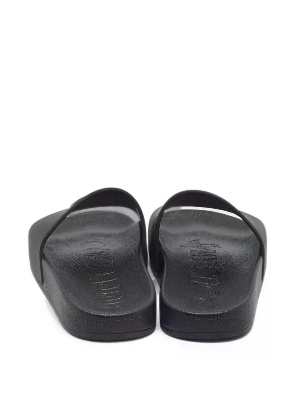 JIMMY CHOO Port Monogram Logo Slides
