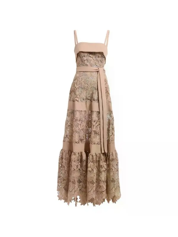 Elie Saab Macramé-lace Maxi Dress