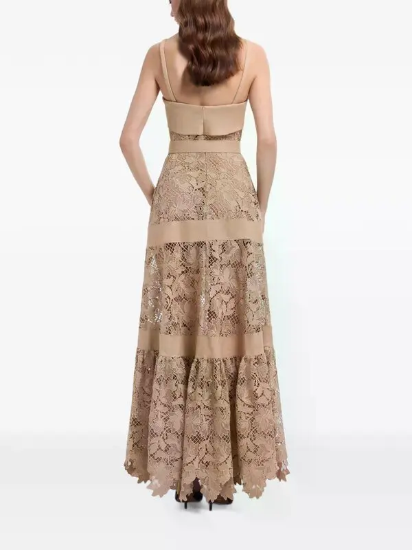 Elie Saab Macramé-lace Maxi Dress