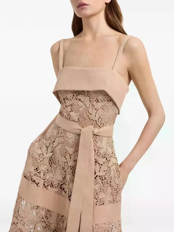 Elie Saab Macramé-lace Maxi Dress