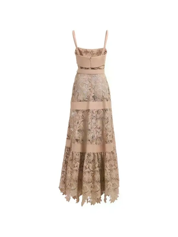 Elie Saab Macramé-lace Maxi Dress