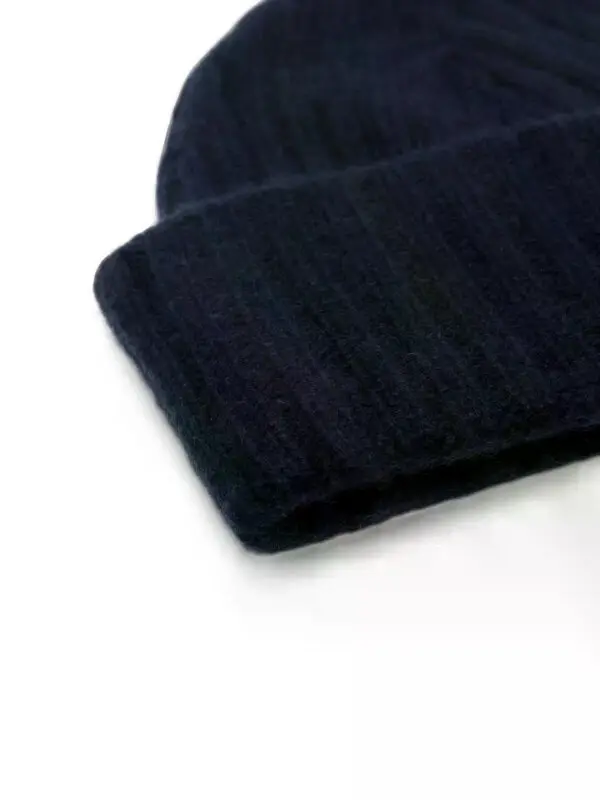 LISKA Lina Ribbed-knit Beanie Hat