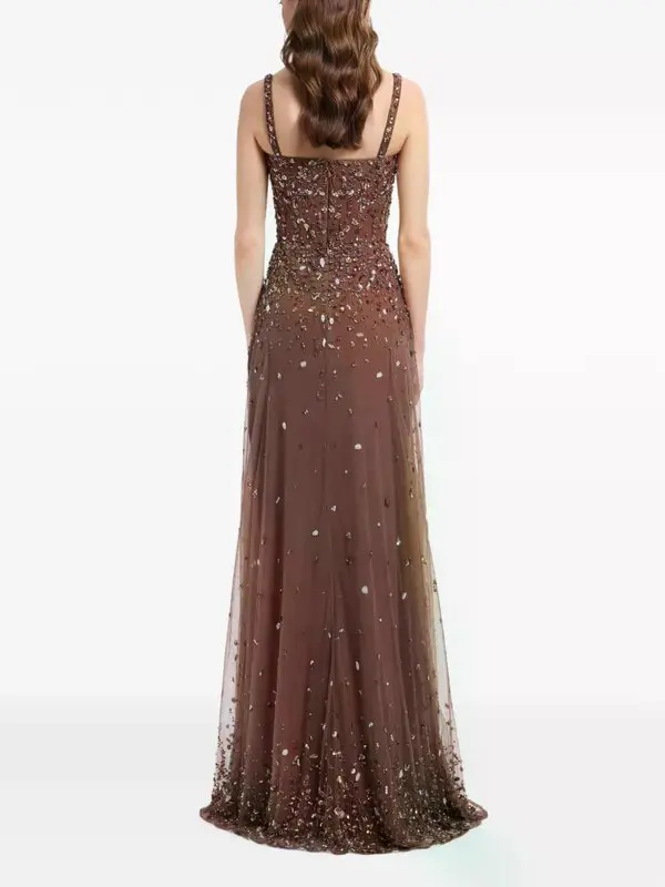 Elie Saab Bead-embroidered Maxi Dress