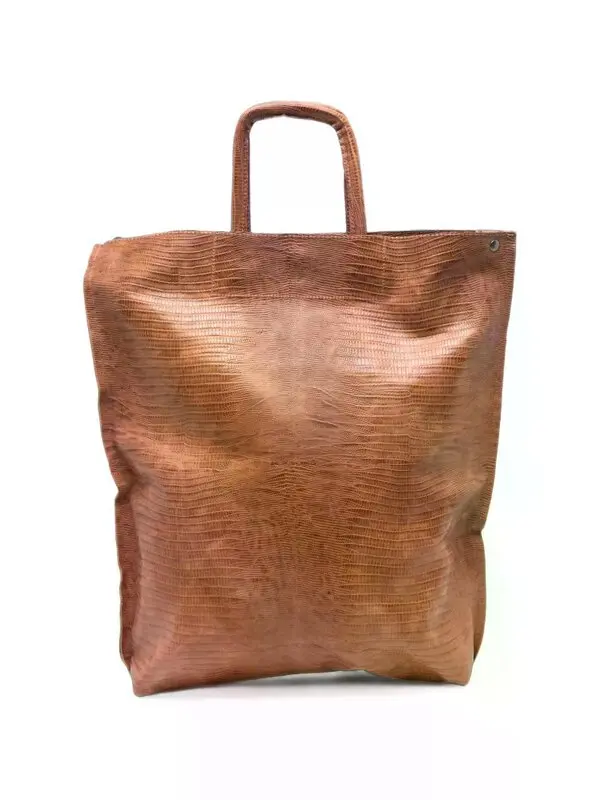 UN TE' DA MATTI Large Sporta Tejus-effect Leather Tote Bag