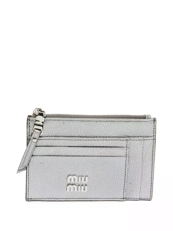 Miu Miu Zip Leather Card Holder
