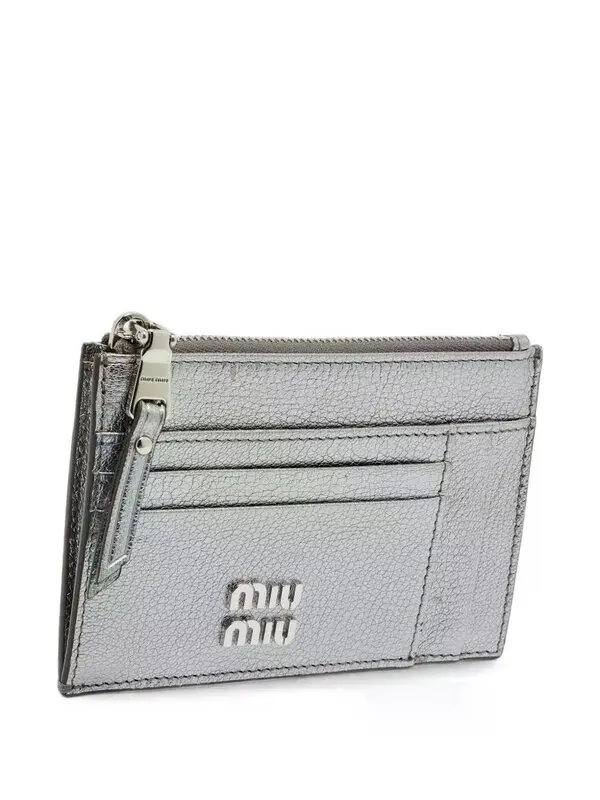 Miu Miu Zip Leather Card Holder