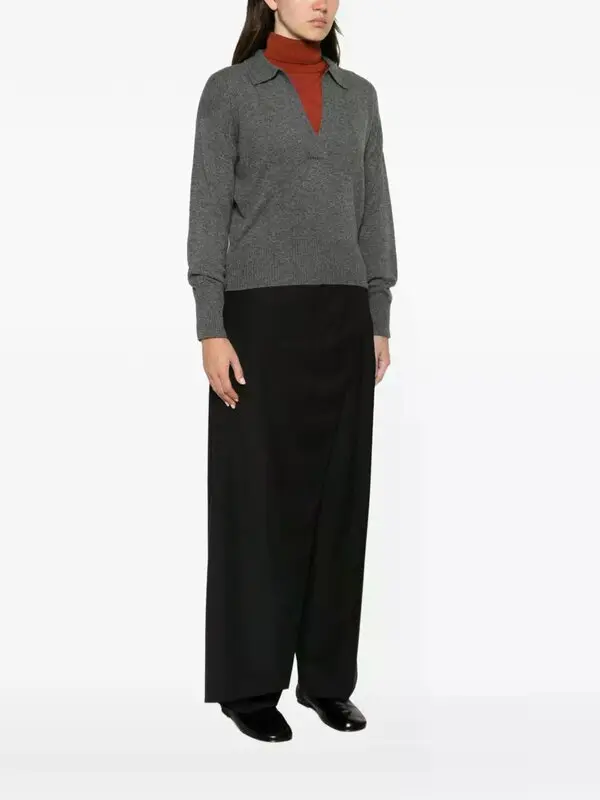 Alpha Studio V-neck Collar Top