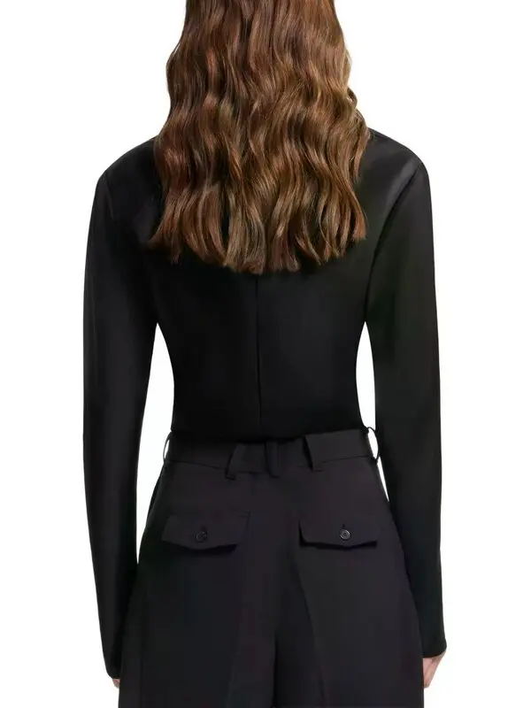 Elie Saab Draped Long-sleeve Top