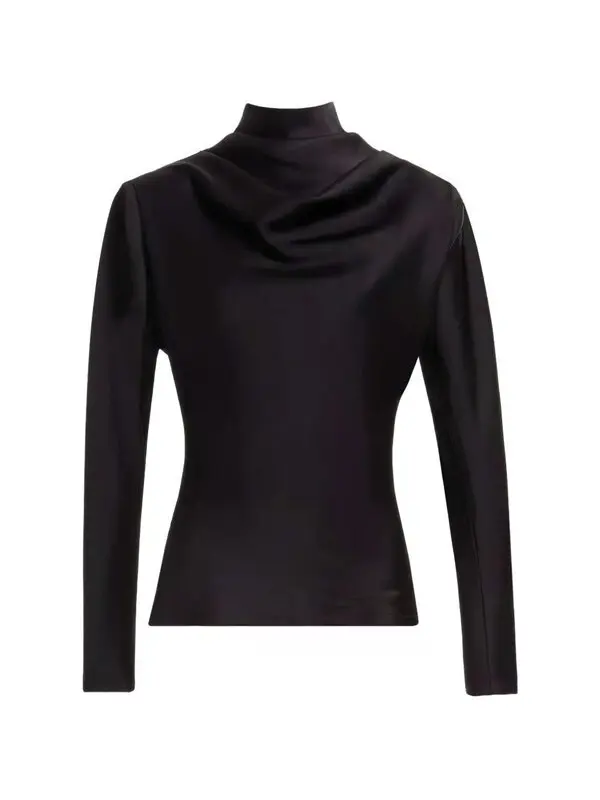 Elie Saab Draped Long-sleeve Top