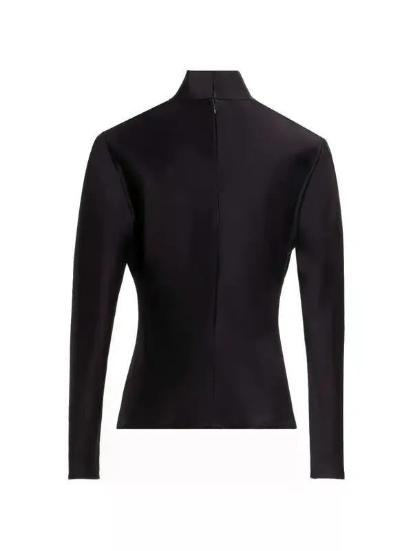 Elie Saab Draped Long-sleeve Top