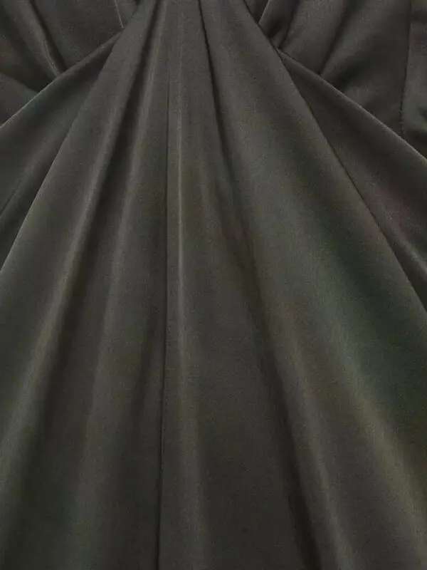 Moschino Draped High-low Maxi Gown Dress