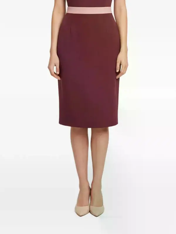 ROKSANDA Stretch-crepe Pencil Skirt - Red