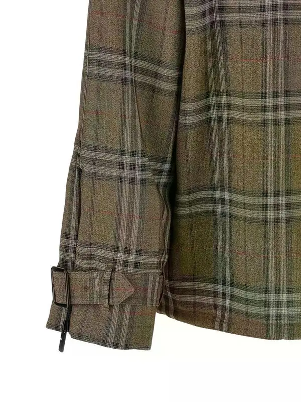 Burberry Check-print Hooded Shirt