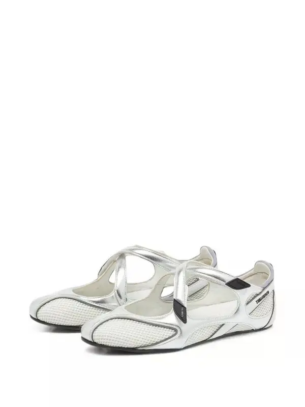 Attico Floor 01 Mesh-panel Ballet Flats