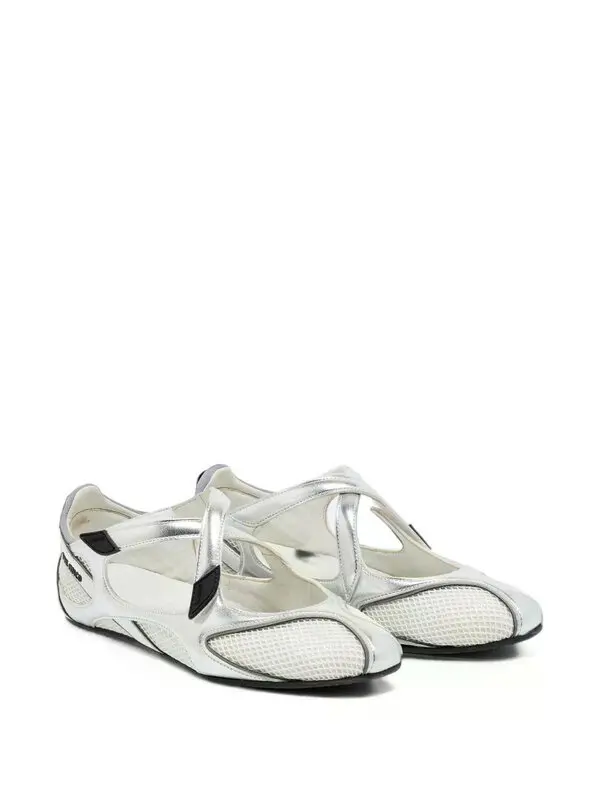 Attico Floor 01 Mesh-panel Ballet Flats