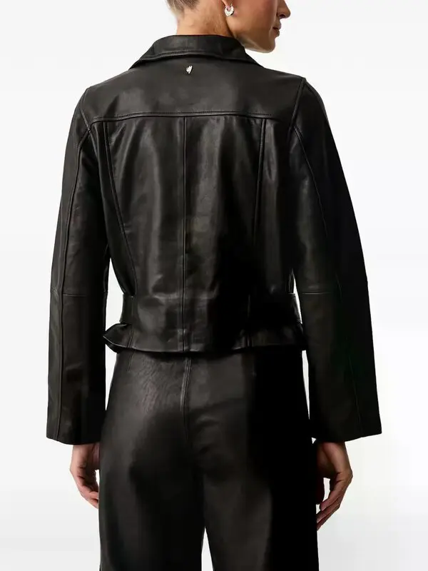 MOS MOSH Mmlasco Belted Leather Jacket