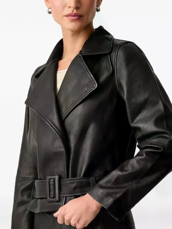 MOS MOSH Mmlasco Belted Leather Jacket