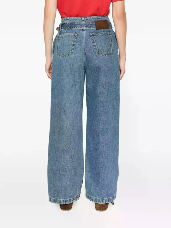 Loewe Belted Wrap-front Jeans