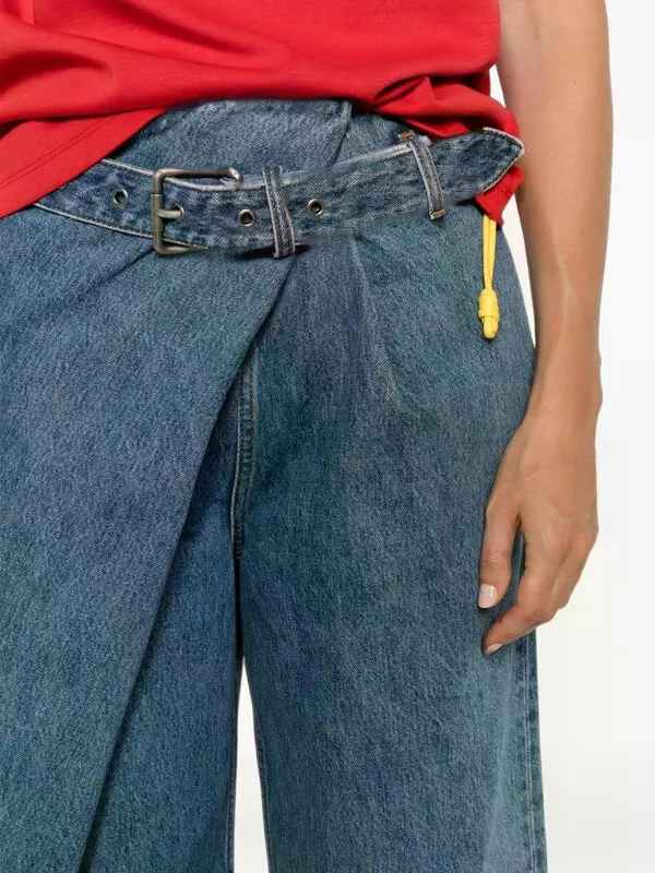 Loewe Belted Wrap-front Jeans
