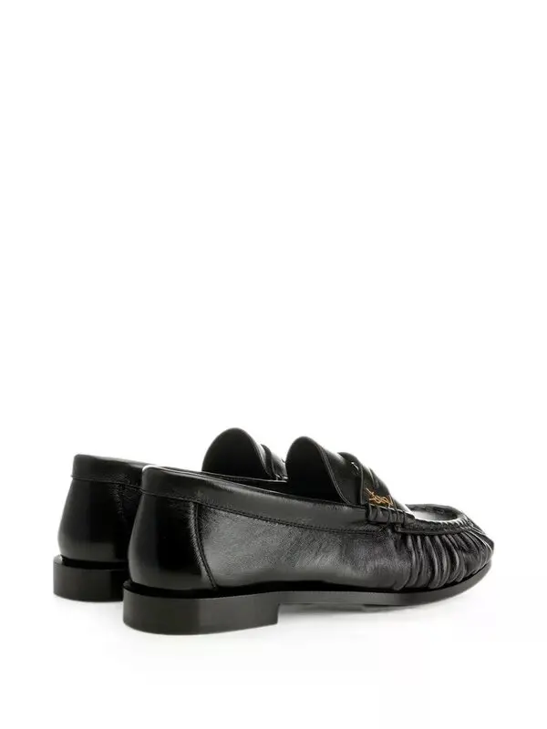 Saint Laurent Le Loafers Supple In Shiny Leather