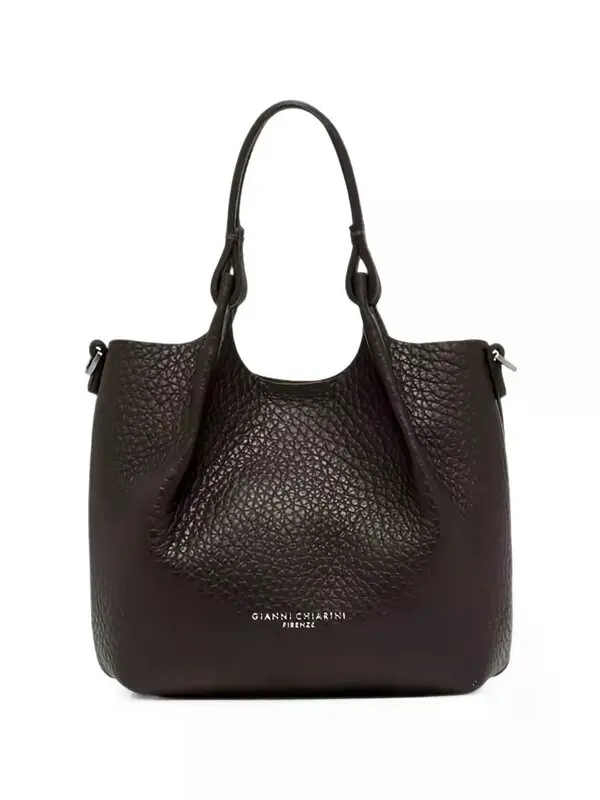 GIANNI CHIARINI Grained Leather Tote Bag