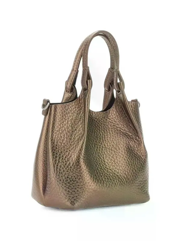 GIANNI CHIARINI Dua Metallic Leather Tote Bag