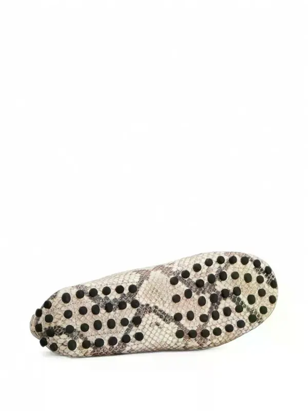 TOD'S Snakeskin-effect Gommino Loafers