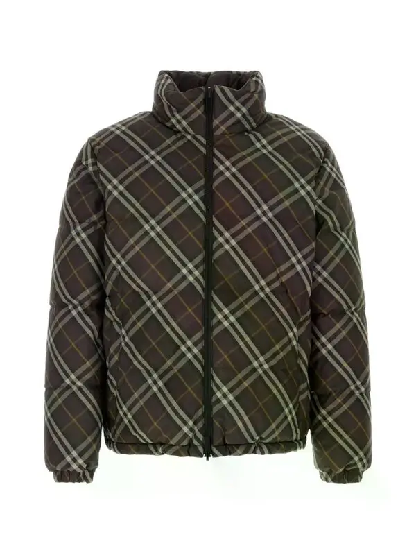 Burberry Snowdon Check Down Coat