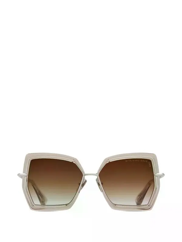Dita Narcissus-two Geometric-frame Sunglasses - Silver