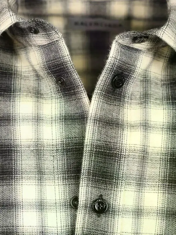 Balenciaga Check-print Flannel Shirt
