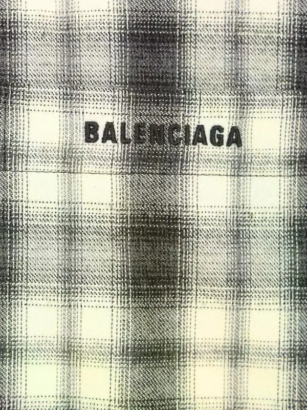 Balenciaga Check-print Flannel Shirt