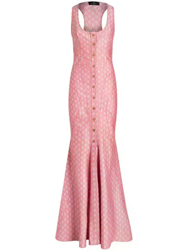 Etro Patterned-jacquard Cotton Gown