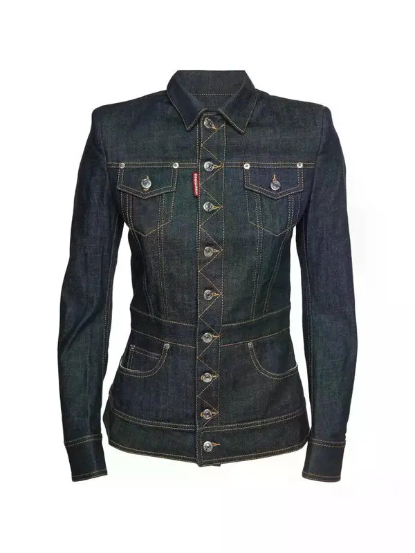 Dsquared2 Tailored-fit Button-down Denim Jacket