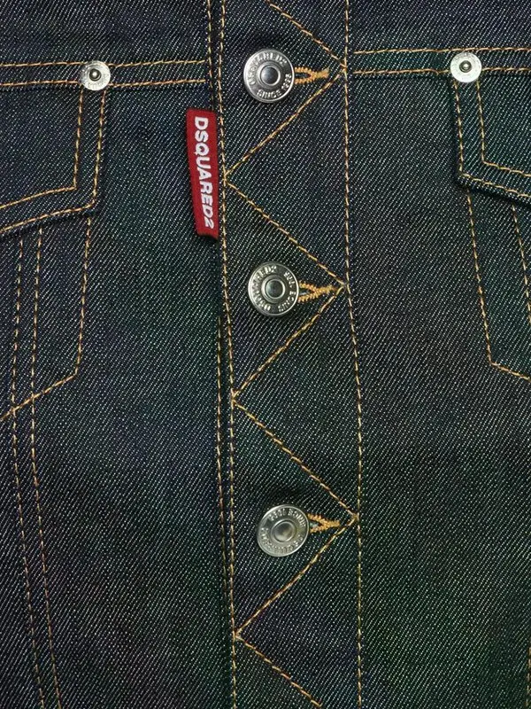 Dsquared2 Tailored-fit Button-down Denim Jacket