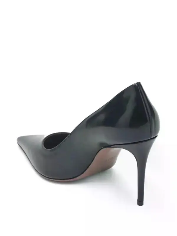 Paris Texas Vera Leather Pumps - Black