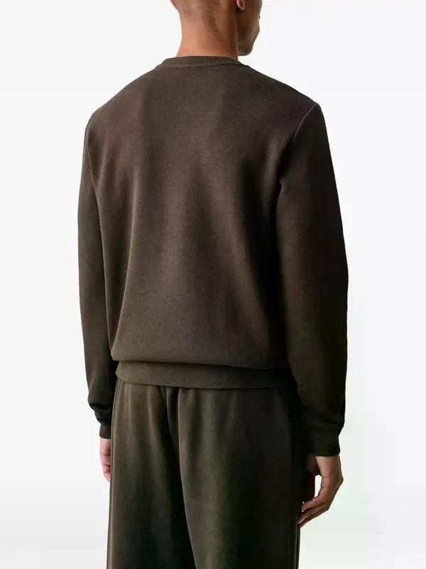 EA7 Logo-patch Ribbed Sweater