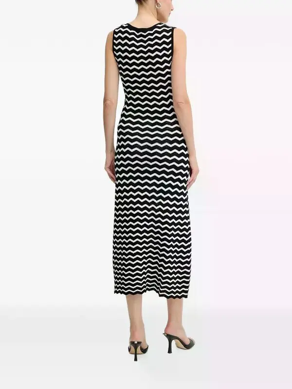 MORGAN V-neck Sleeveless Midi Dress